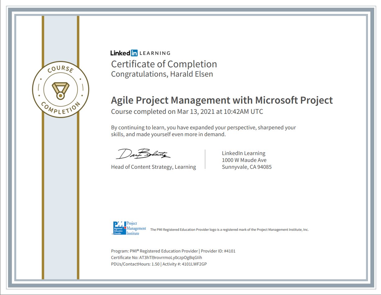 Agile Project Management with Microsoft Project – Harald Elsen